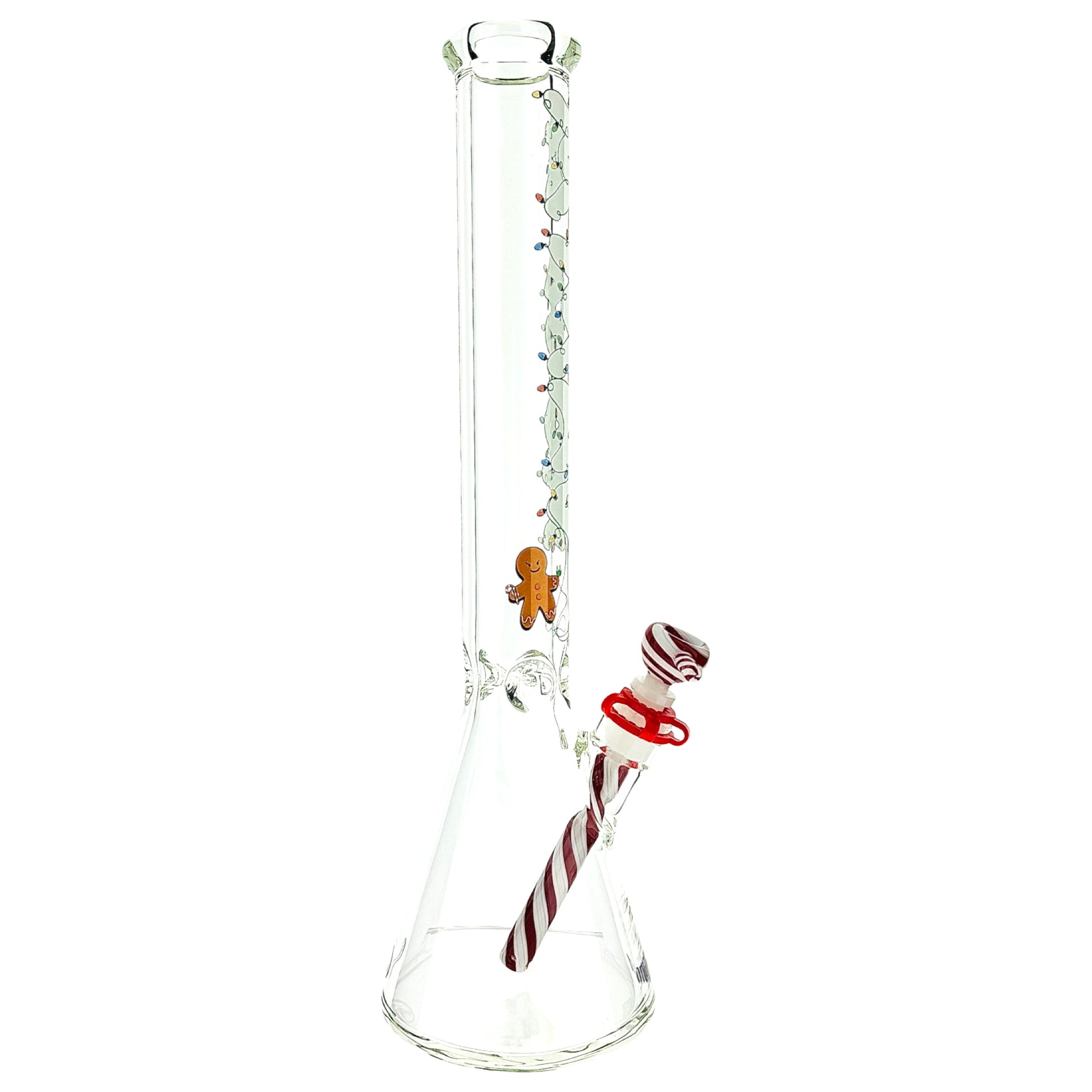 Christmas mean gingerbread man 18” 9mm beaker bong – MAV